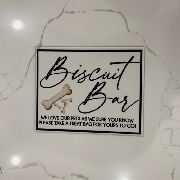 Party Supplies | Biscuit Bar Acrylic Wedding Sign | Poshmark